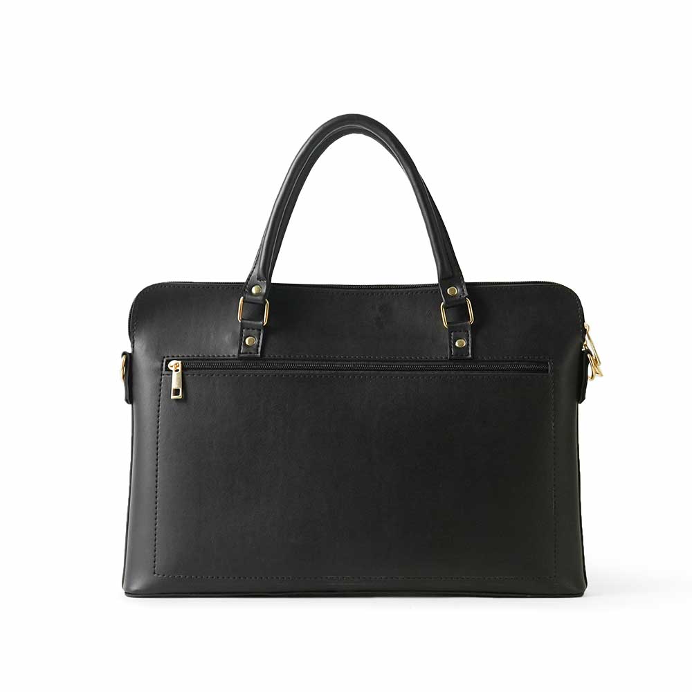Slik Laptop Bag Black - Leather Laptop Bags – Astore®